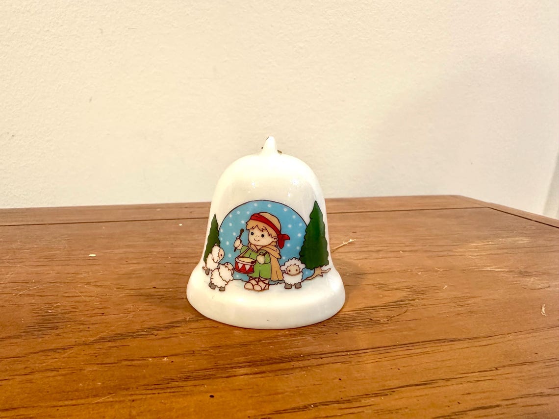 Vintage Gibson Greetings Merry Makers 1990 Porcelain Christmas Bell ...