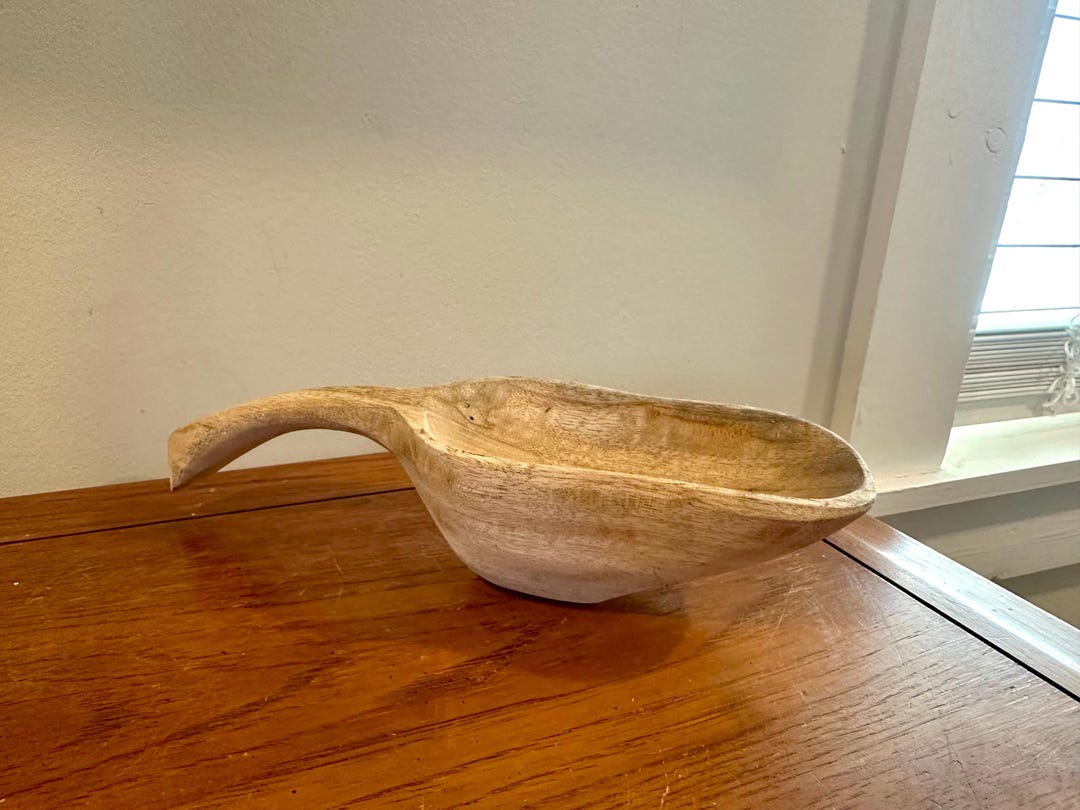 Vintage Wooden Scoop, Vintage Kitchen Decor, Cottage Core - Etsy