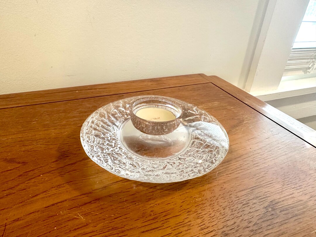 Vintage Orrefors Discus Crystal Votive Candle Holder - Etsy