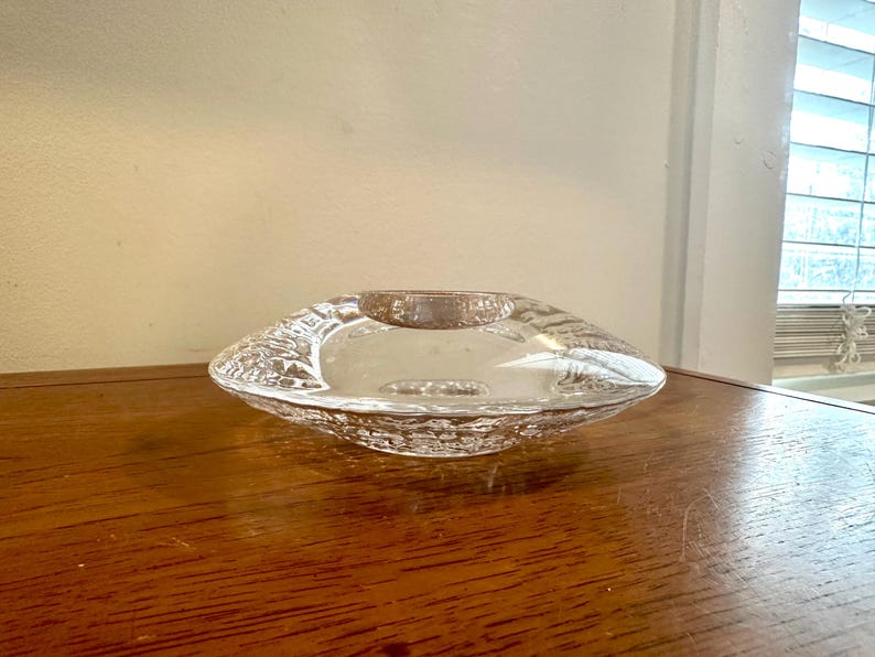 Vintage Orrefors Discus Crystal Votive Candle Holder - Etsy