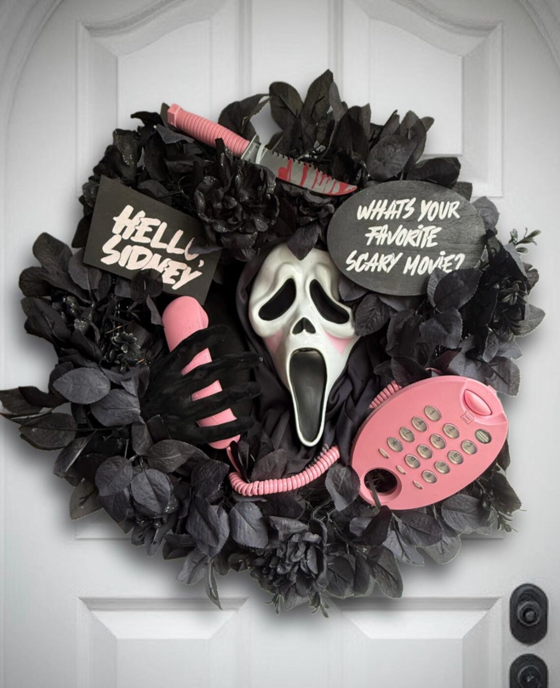 Ghostface Scream Movie Inspired Wreath - Etsy