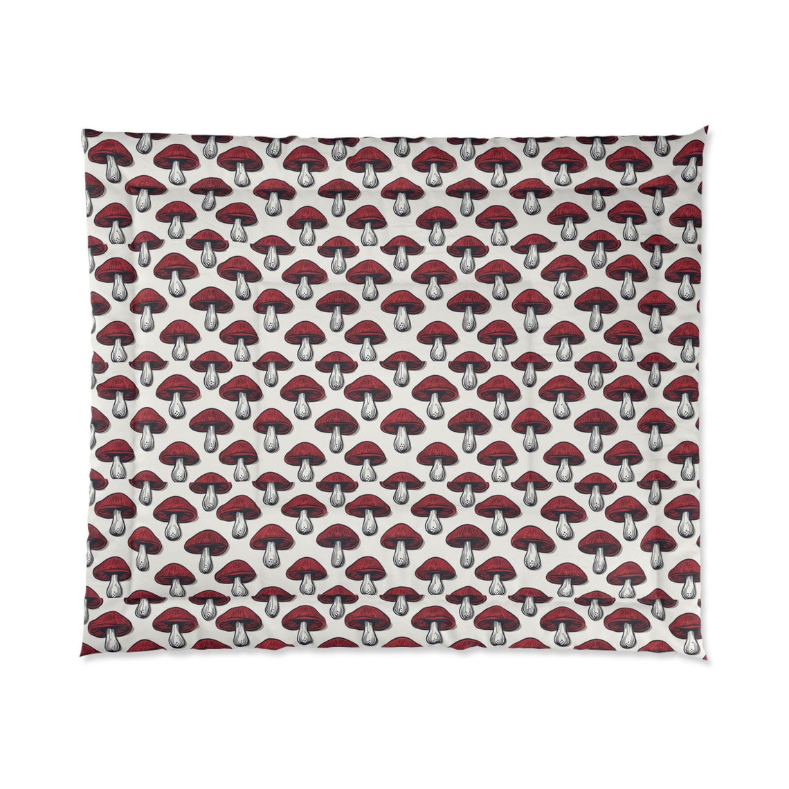 Mushroom Comforter – Cozy Nature-inspired Bedding for Cottagecore Home ...