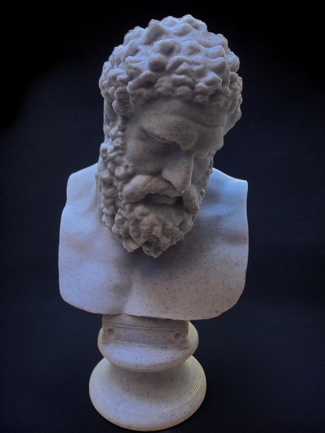 Hercules Bust Head - Greek Mythology Sculpture - 3D Printed Roman Bust ...