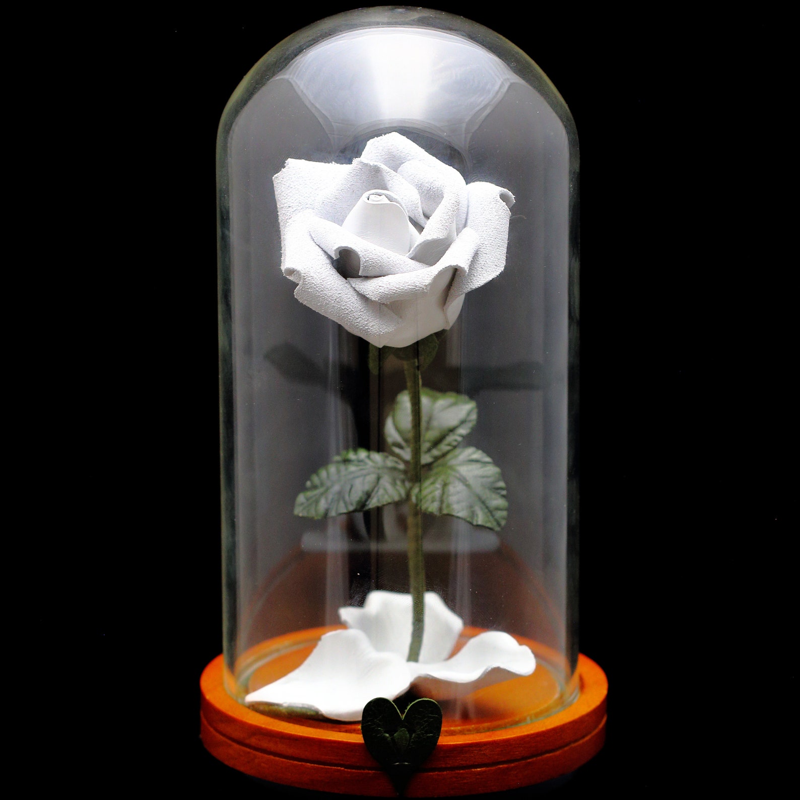 Leather Rose White Leather Flower Third Anniversary Wedding | Etsy