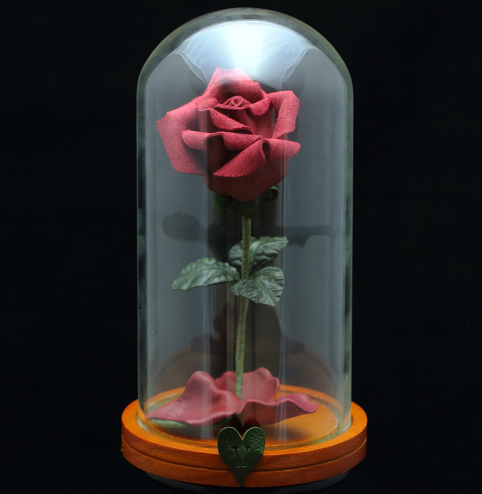 Leather Flower Burgundy Leather Rose Third Anniversary Wedding - Etsy