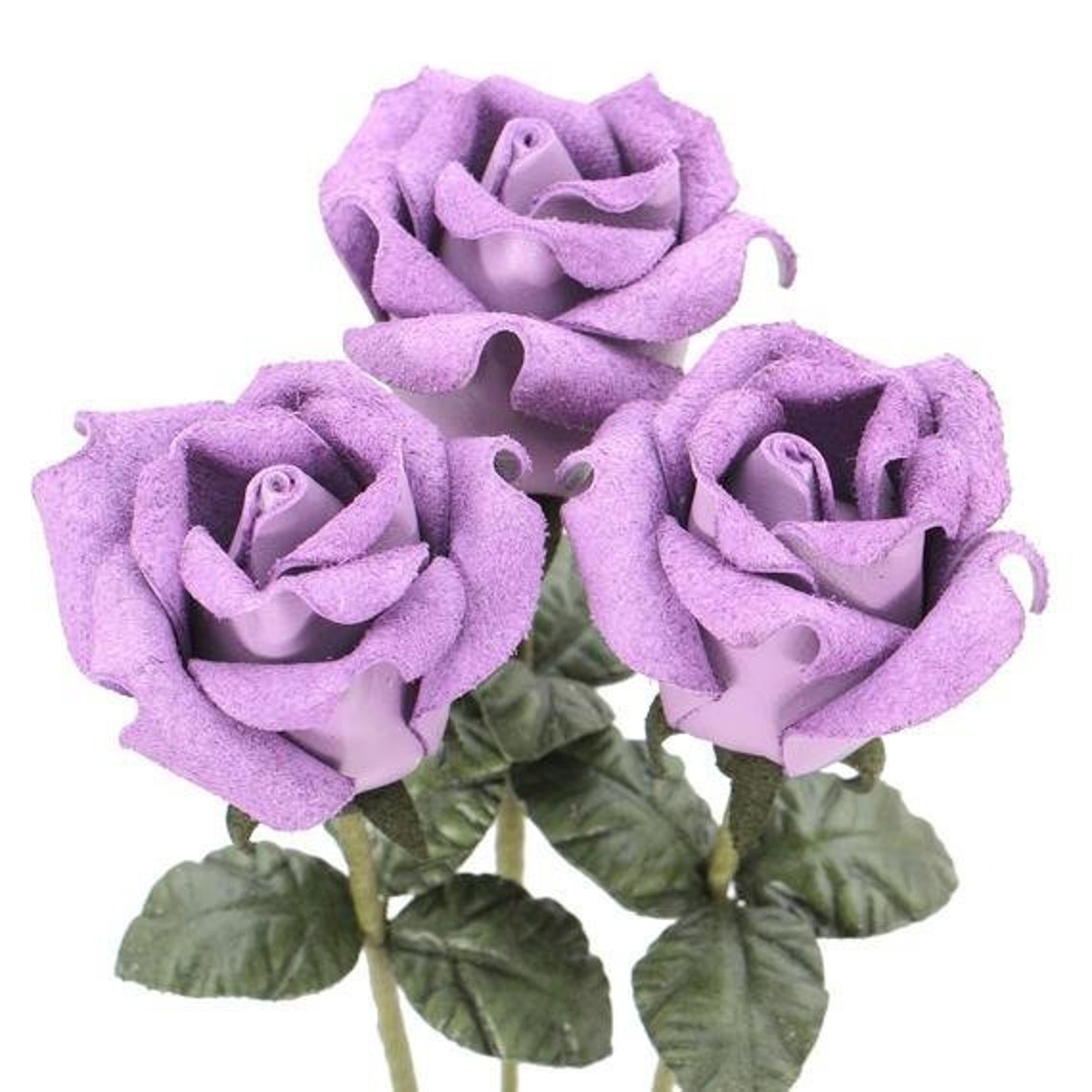 Leather Rose Third 3rd Leather Wedding Anniversary Gift Long | Etsy