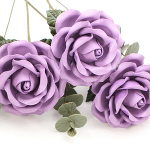 Leather Eucalyptus Stems Flower Bouquet Foliage Leather Greenery Filler ...