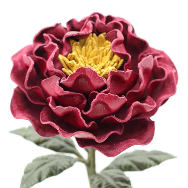 Leather Flowers - Etsy