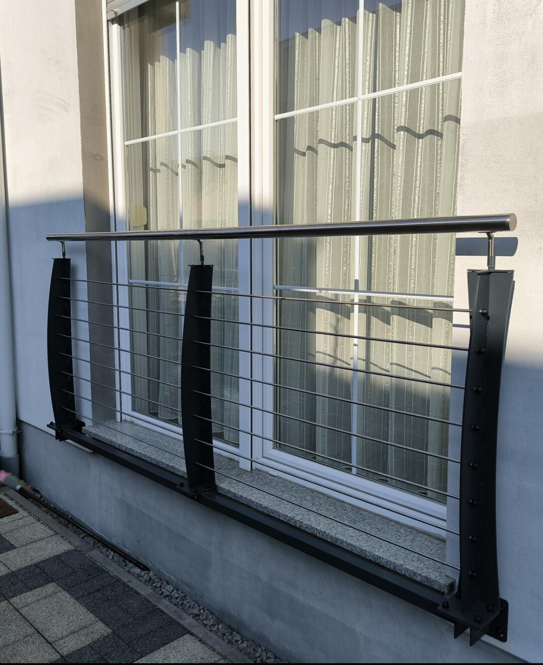 Sail-shaped Railing Posts DXF, Laser Cut, Rod or Cable, Wall or Floor ...