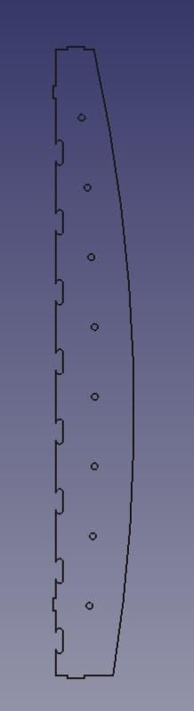 Sail-shaped Railing Posts DXF, Laser Cut, Rod or Cable, Wall or Floor ...