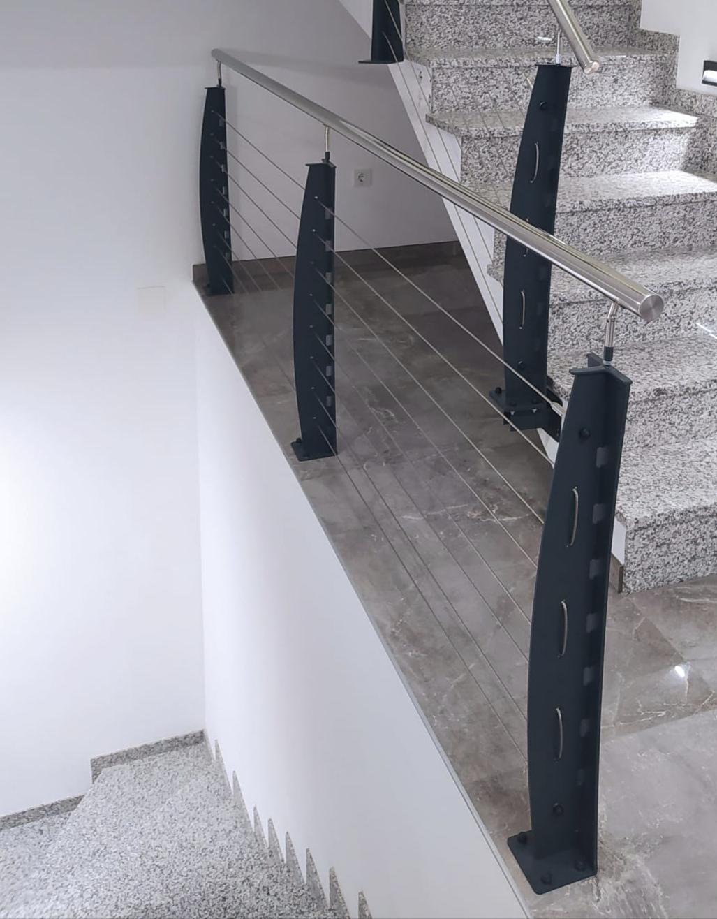 Sail-shaped Railing Posts DXF, Laser Cut, Rod or Cable, Wall or Floor ...