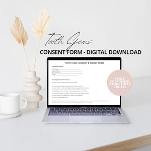 Tooth Gem Consent Form: Client Intake & Waiver (digital Download) - Etsy
