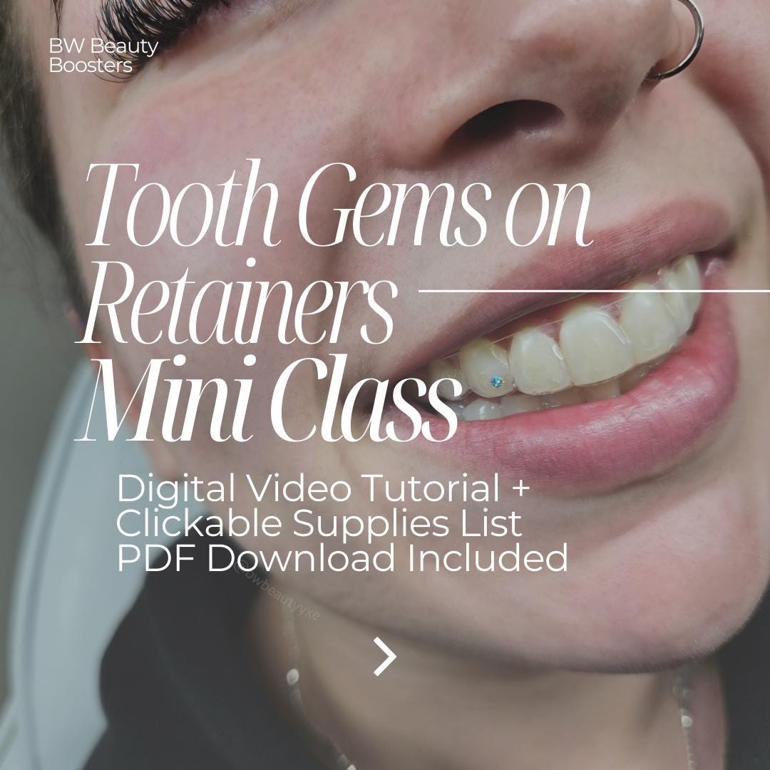 Tooth Gems on Retainers Mini Class | How to Apply Gems on Retainers ...