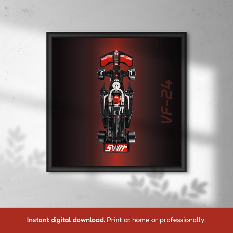 VF-24 Formula Race Car | Digital Wall Poster | 25x25 Cm - Etsy