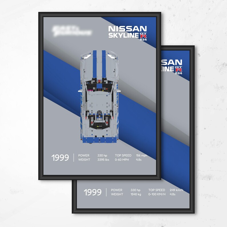 Nissan Skyline GTR (42210) | Digital Poster 50 X 70 Cm - Etsy Canada