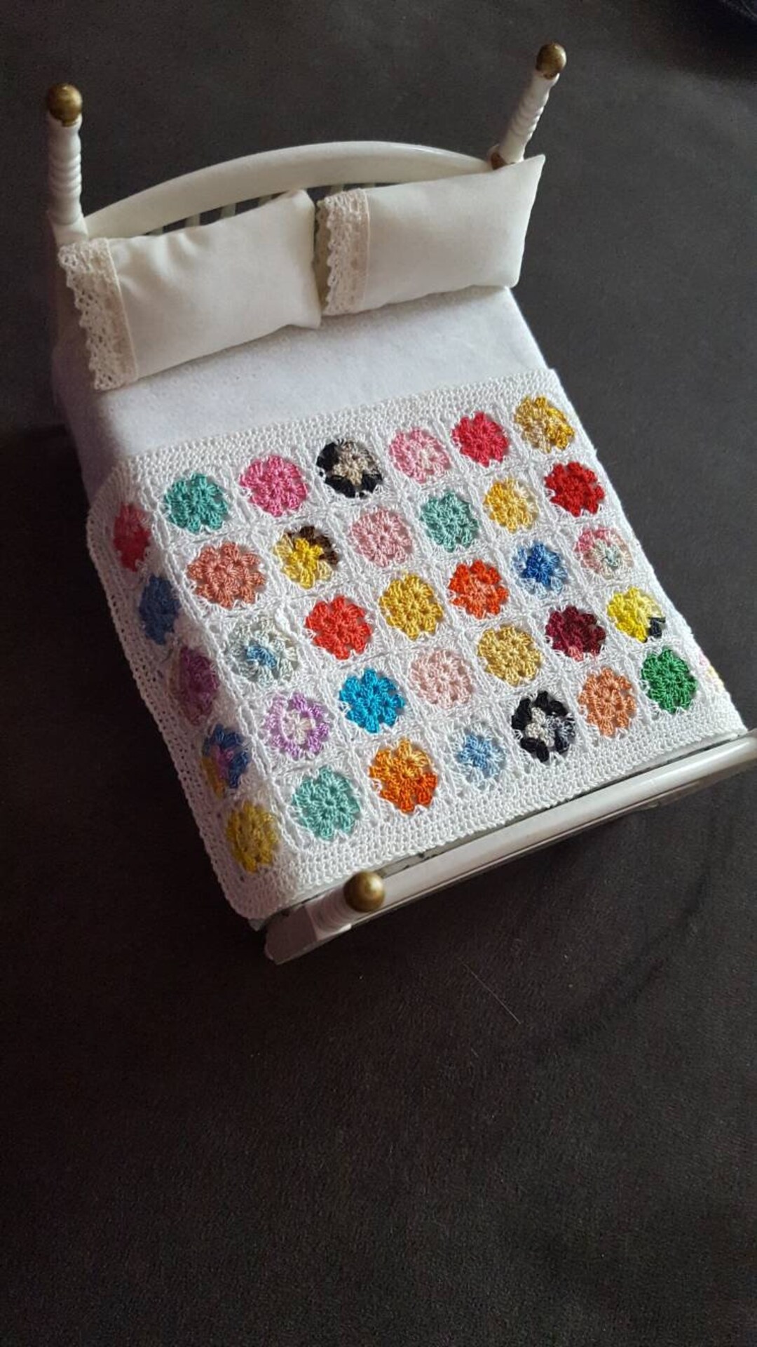 Miniature Crochet Blanket 1/12 Scale Blanket - Etsy