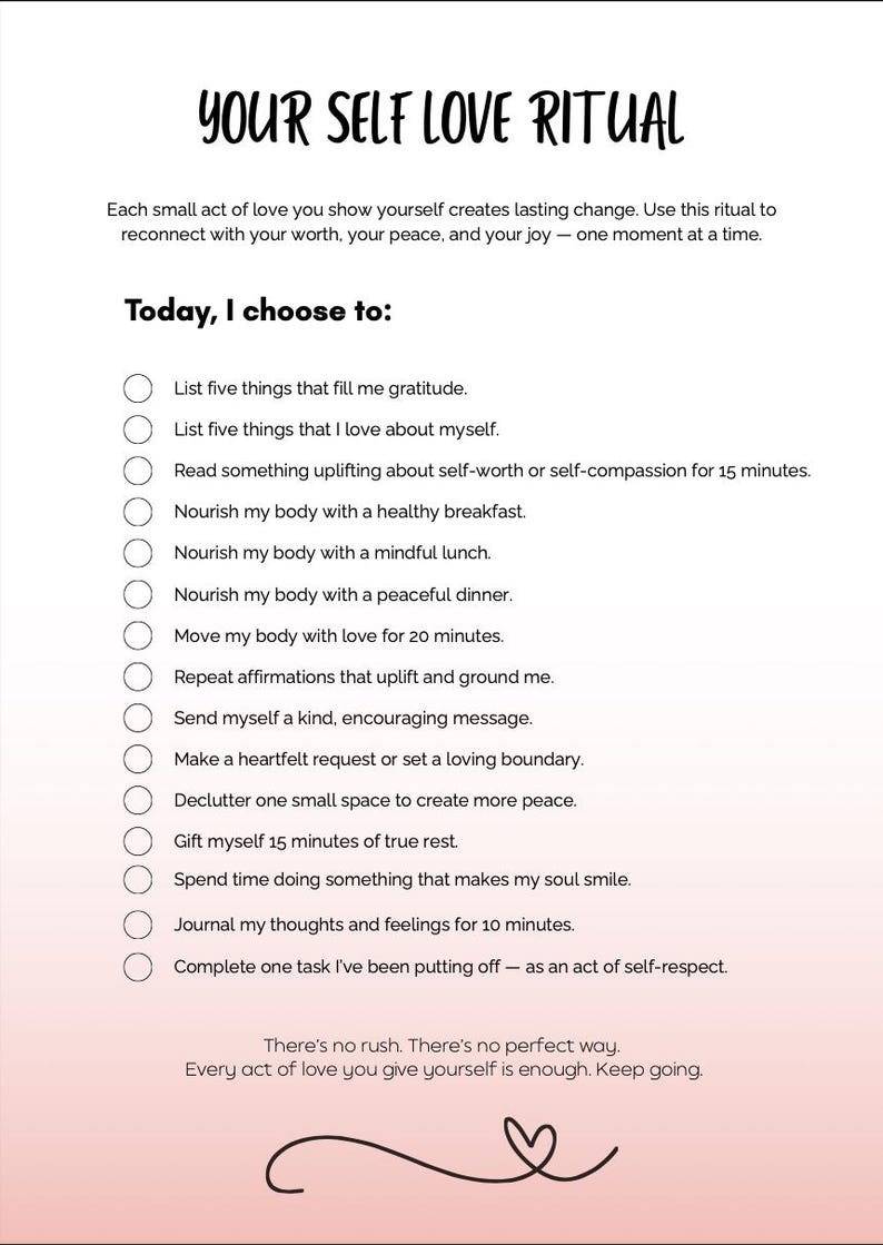Self-love Workbook | Mental Health Journal | Daily Prompts ...