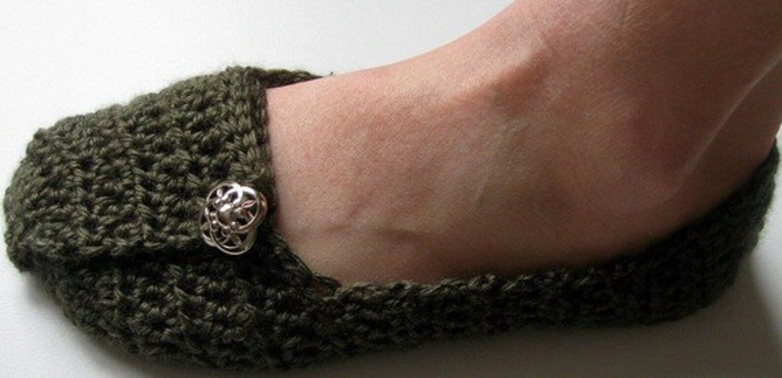 Instant PDF File for Easy Quick Crochet Cross Over Toe Ballet Slipper ...