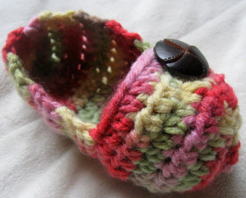 Instant PDF Download CROCHET Cross Over Toe Ballet Slipper Pattern (12 ...