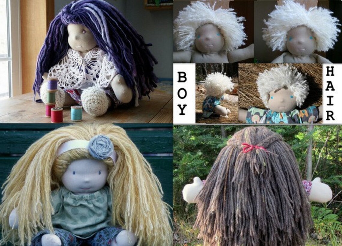 INSTANT PDF Waldorf Doll Tutorial Waldorf Doll Hair Wig Tutorial BOTH ...