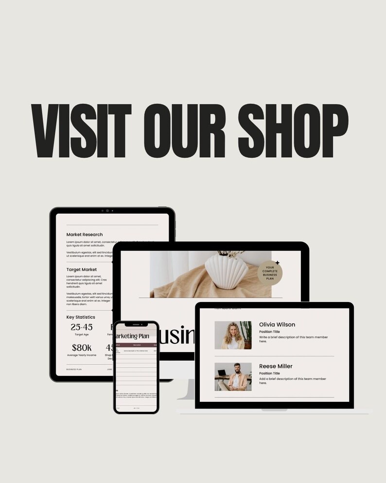 Business Plan Template Etsy