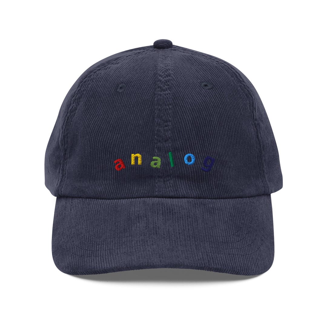 Vintage Analog Hat // Retro Aesthetic Cap // Indie Music Lover Gift ...