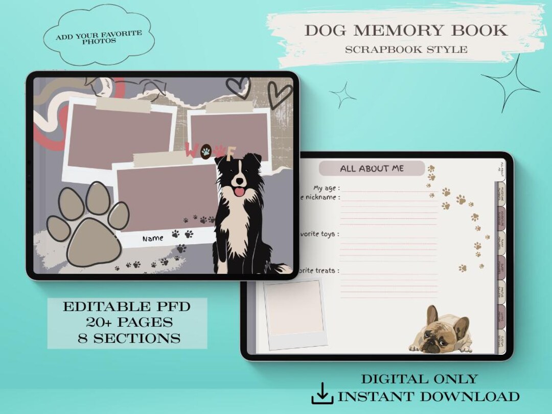 Dog Memory Book - Etsy