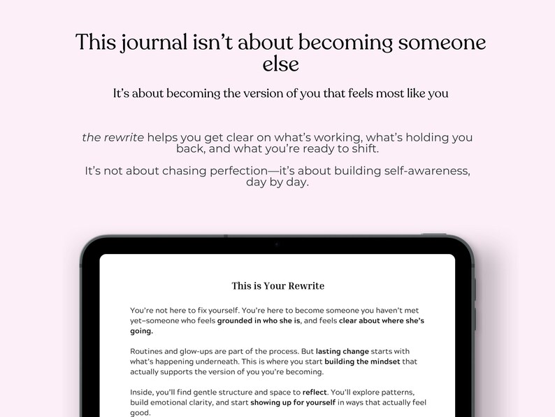 The Rewrite Journal | 90-day Guided Journal PDF for Women | Therapy ...