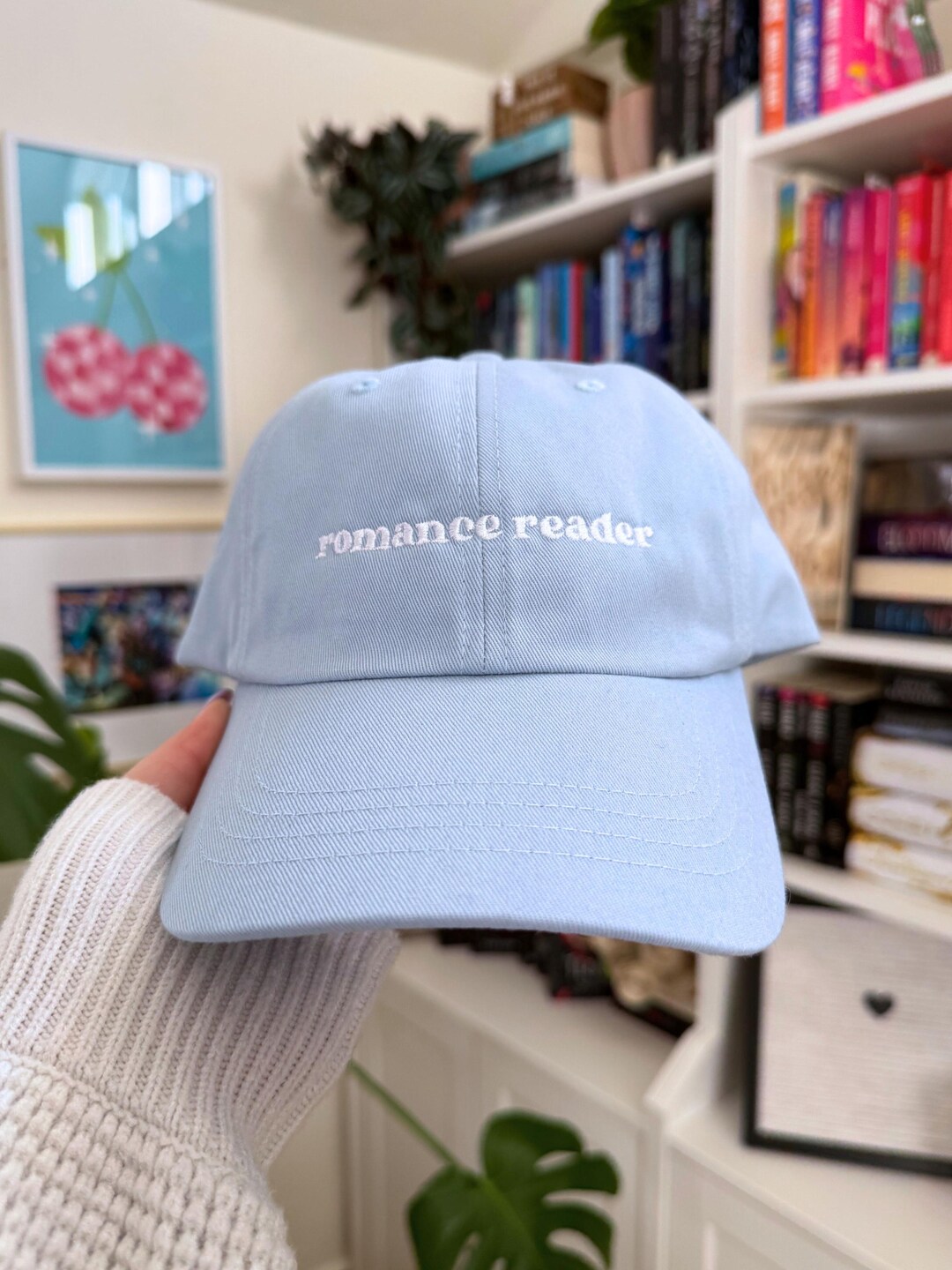 Romance Reader Hat, Embroidered Hat, Book Lover Hat, Bookish Hat ...