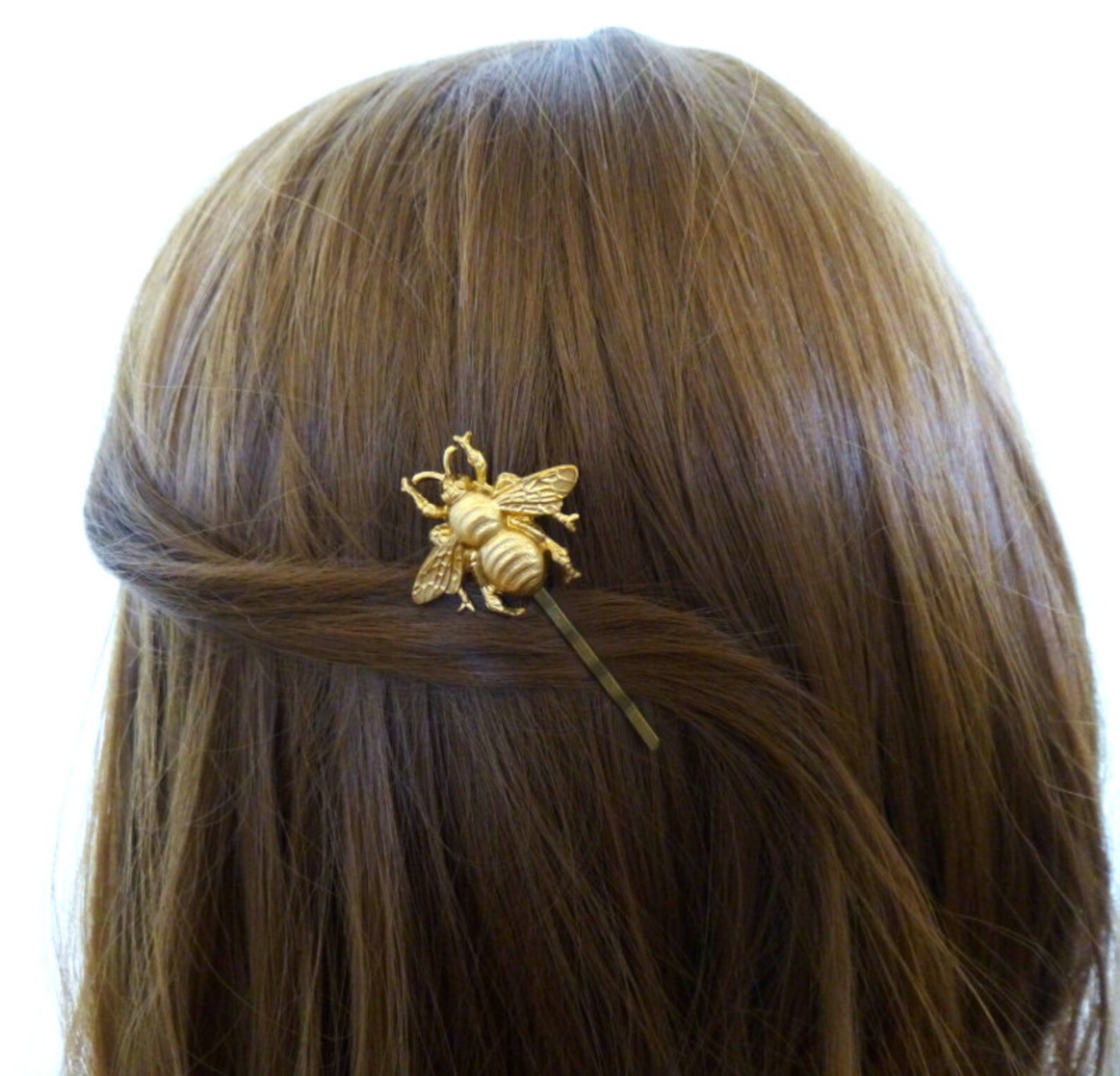 Bee Hair Clip Bumblebee Bobby Pin Gold Honey Insect Keeper Bug | Etsy