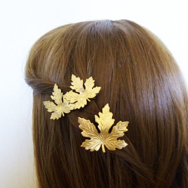 Maple Leaf Hair Pin - Etsy