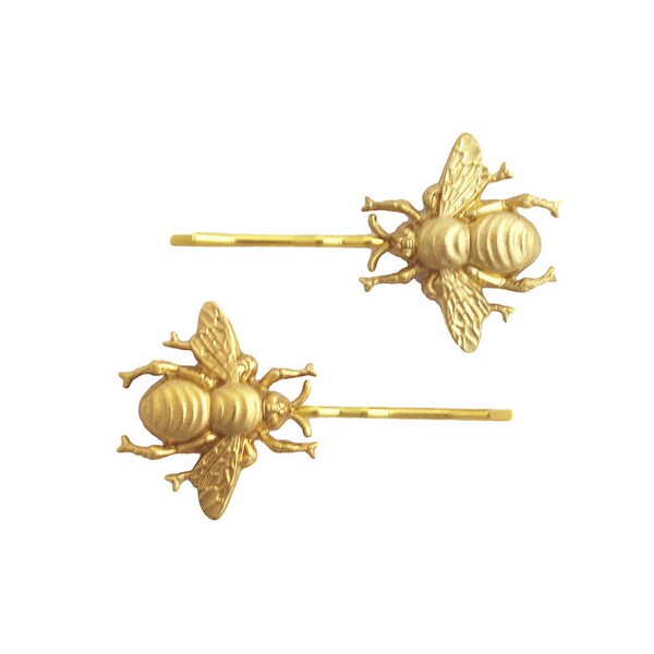 Bee Hair Pins - Etsy