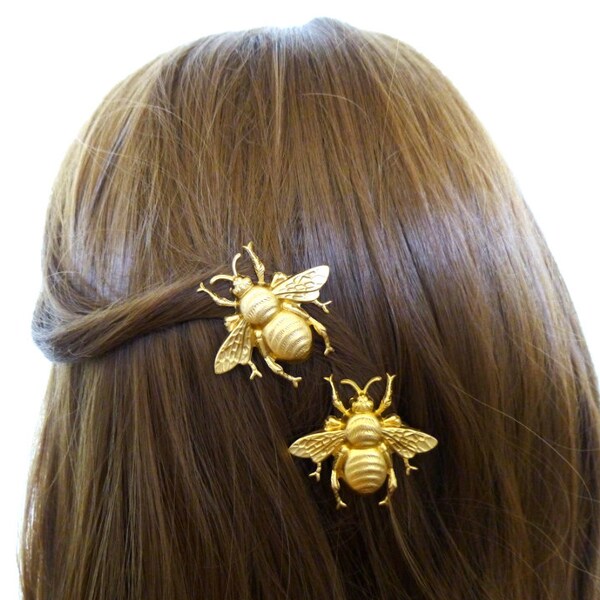 Bumble Bee Hair Clip - Etsy