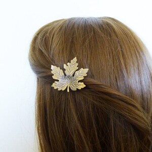 Maple Leaf Hair Clip Bridal Barrette Bride Bridesmaid Nature Inspired ...