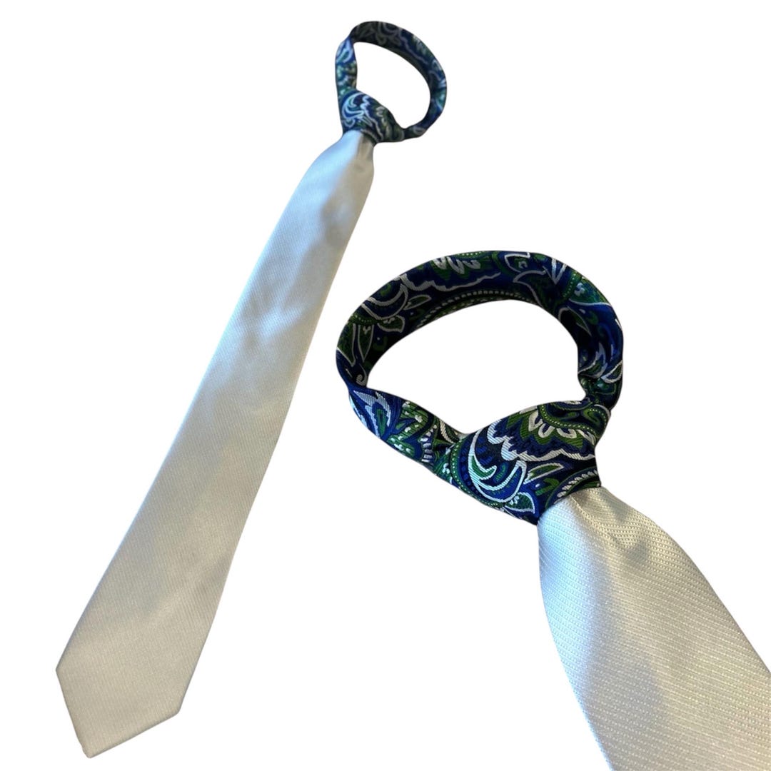 X-long Size Contrast Knot Tie - Etsy