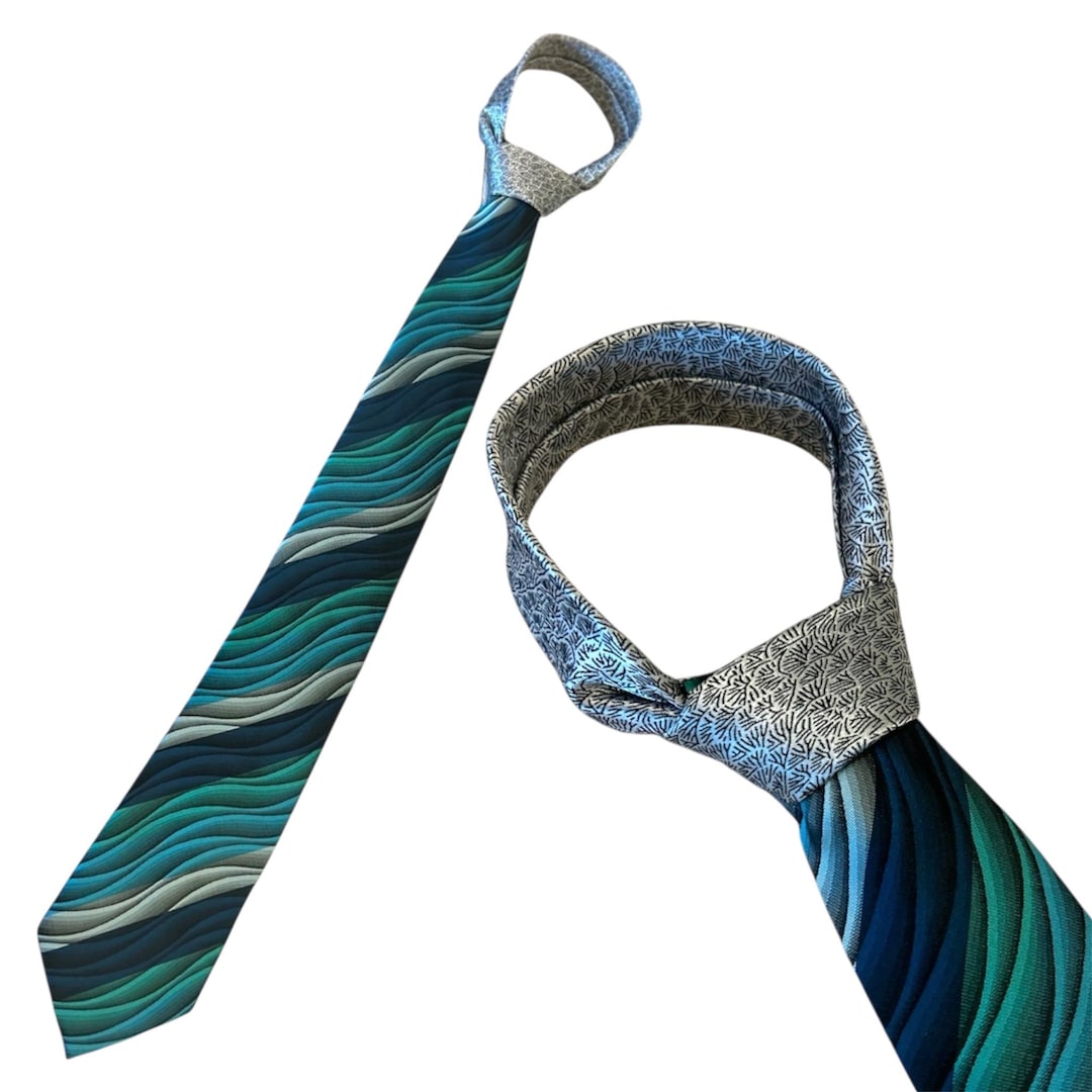 X-long Size Contrast Knot Tie - Etsy