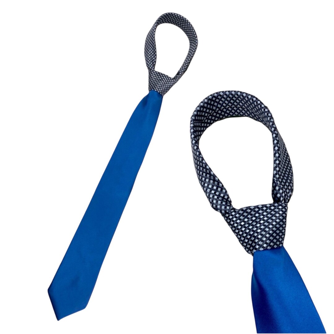 Regular Contrast Knot Tie - Etsy