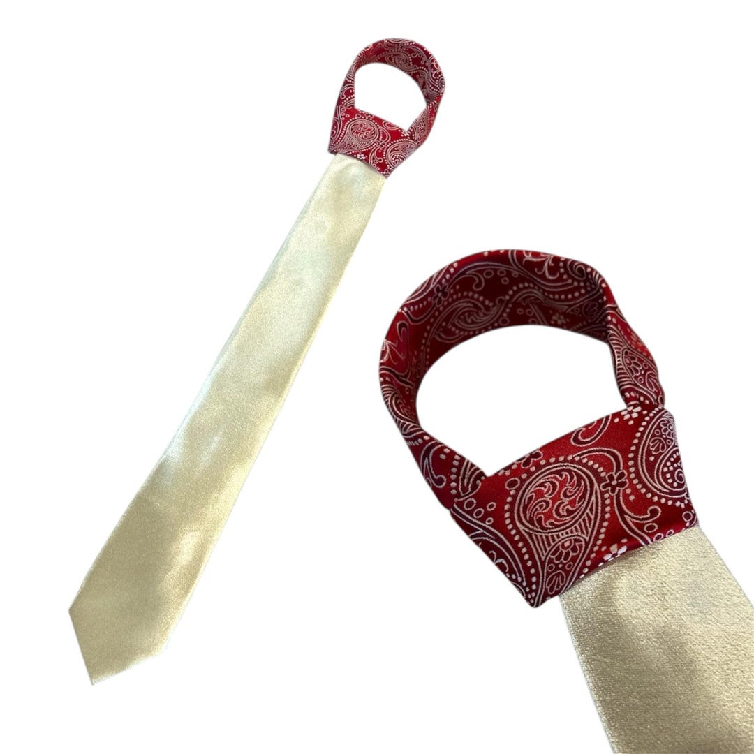 Regular Size Contrast Knot Tie - Etsy