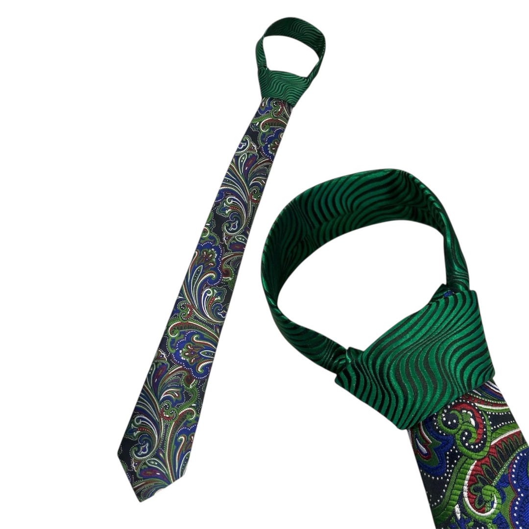 X-long Size Contrast Knot Tie - Etsy