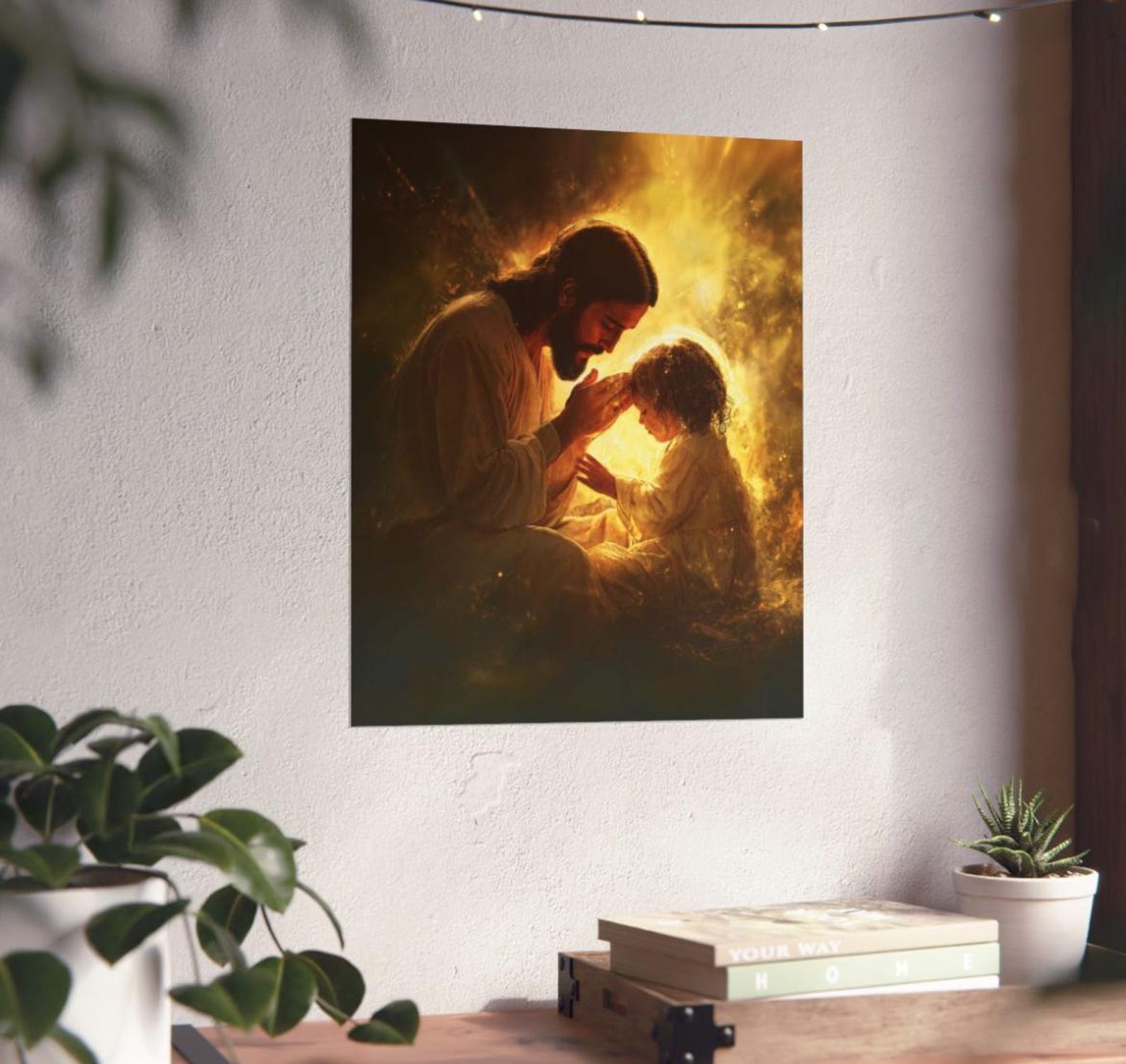 Jesus Blessing Child Digital Art - Christian Wall Decor - Religious ...