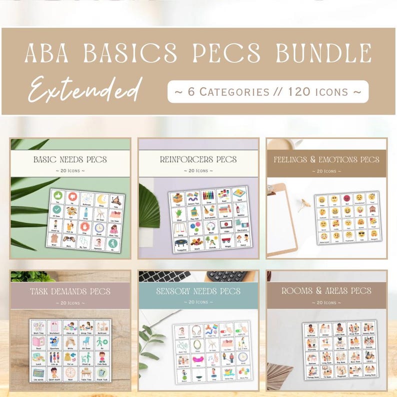Editable ABA Basics PECS Pictures Bundle Extended | AAC | Autism ...