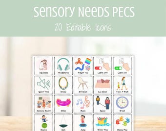Basic Needs PECS Icons - Editable AAC Visuals, Autism Nonverbal ...