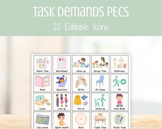 Visual Schedule and Communication Cards Bundle (choice Board, First ...