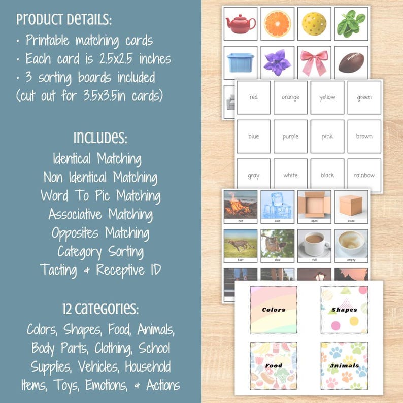 DTT Picture Cards Bundle — Real Photos for ABA Programs, Therapy ...