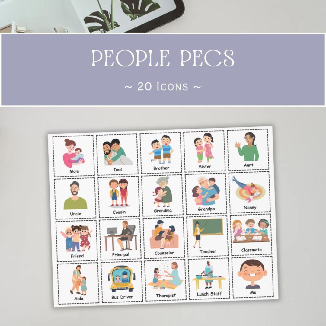 Editable People PECS Pictures | AAC | Autism Communication ...