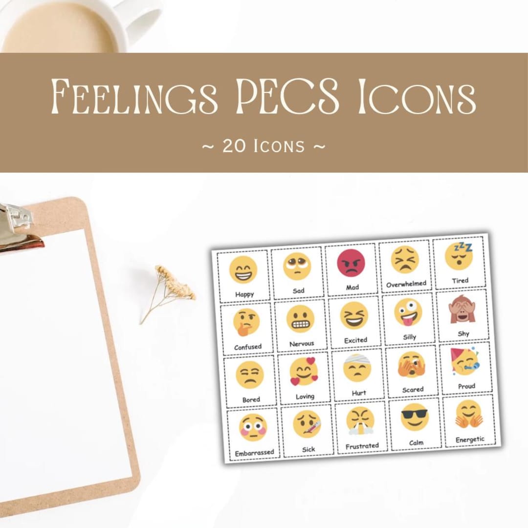 Editable Feelings PECS Icons | Nonverbal Communication | Communication ...