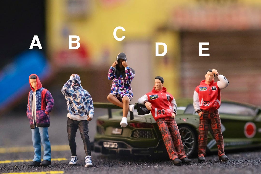 Miniature Hypebeast Model #3 Set Scale 1/64 or 1/87 for Diecast or ...