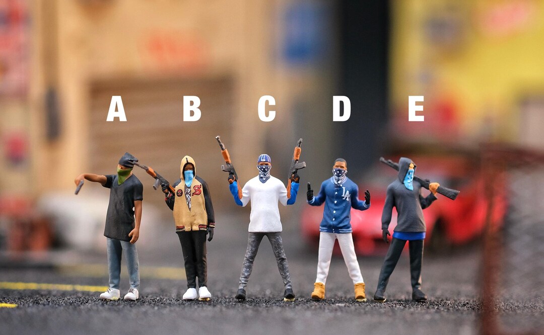 Miniature Gangster Street Scale 1/64 or 1/87 for Diecast or Diorama - Etsy