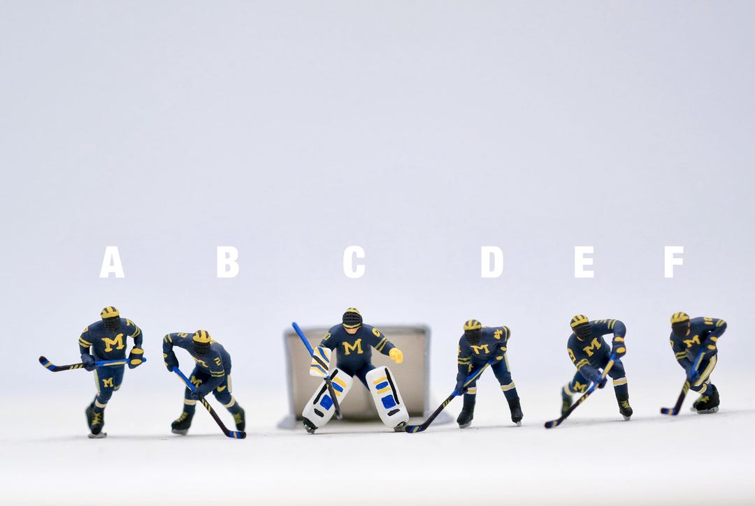 Miniature Hockey Player Scale 1/64 or 1/87 for Diecast or Diorama - Etsy
