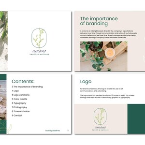 Canva Template, Brand Guidelines, Health & Wellness Brand Guide, Design ...